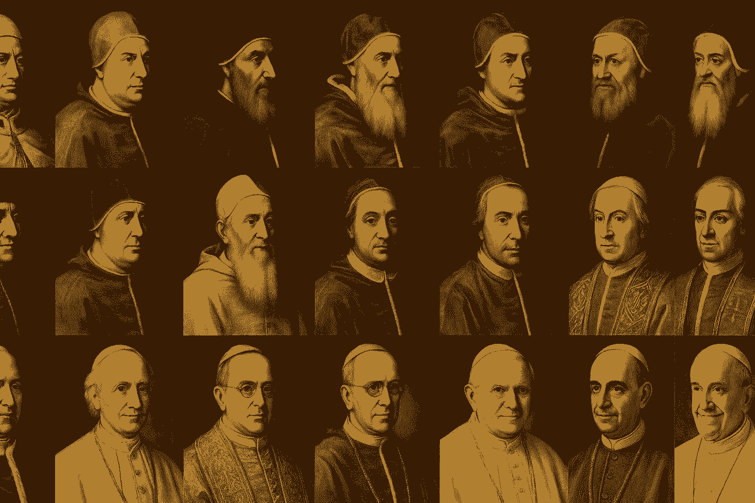 Who were the popes over the last 800 years?